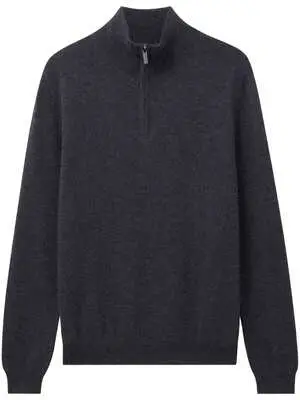 Pringle Of Scotland Zip Cashmere Jumper - Grey