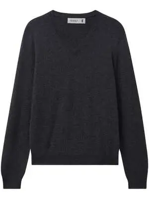 Pringle Of Scotland V-neck Cashmere Jumper - Grey