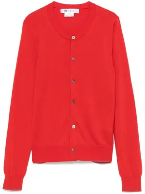 Comme Des Garçons Cashmere Cardigan - Red
