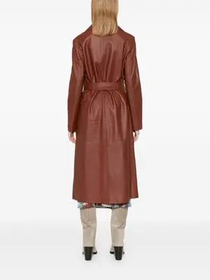 YVES SALOMON Leather Coat