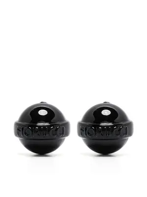 Fiorucci Mini Lollipop Clip-on Earrings - Black