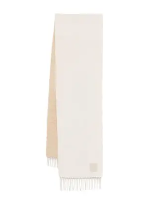 Loewe Logo-patch Scarf - Neutrals