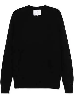 SEVEN GAUGE Wool Crew-neck Sweater - Black