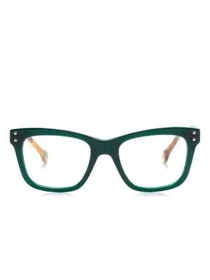 Carolina Herrera Square-frame Glasses - Green