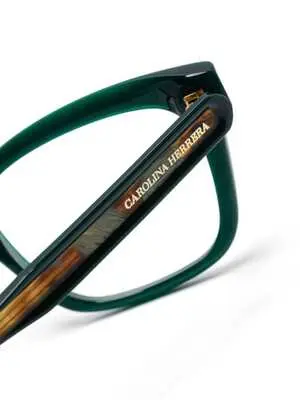 Carolina Herrera Square-frame Glasses - Green