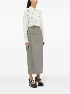 MSGM Beaded Button-up Shirt