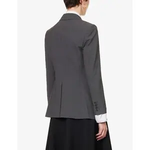 Theory Etiennette Single-breasted Blazer - Charcoal Melange