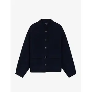 Soeur Olympe Cropped Boxy-fit Wool Jacket