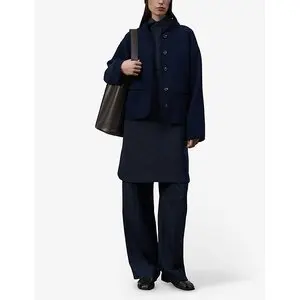 Soeur Olympe Cropped Boxy-fit Wool Jacket
