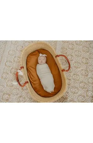 COPPER PEARL Moonstone Rib Swaddle Blanket
