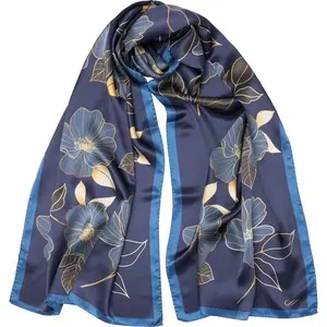 ELIZABETTA Laurasilk Scarf/shawl For - Navy