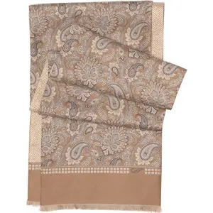 ELIZABETTA Pasquinosilk Scarf For Men Sand