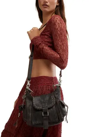 Free People We The Free Baby Leigh Leather Crossbody Bag