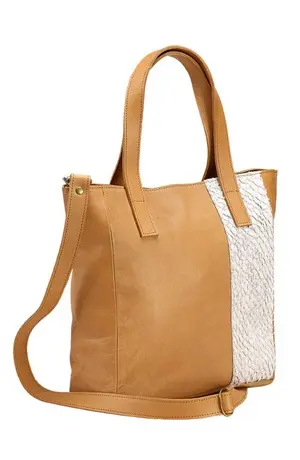 SAREP + ROSE Maral Daily Tote Bag - Camel And White