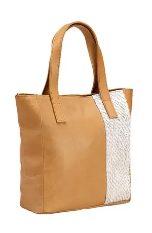 SAREP + ROSE Maral Daily Tote Bag - Camel And White
