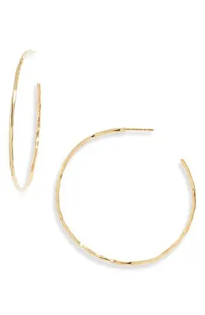 KI-ELE Textured Hoop Earrings