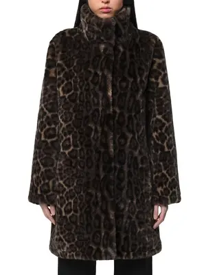 Apparis Blair Leopard Faux Fur Coat