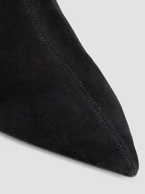 AQUAZZURA Montmartre 50mm Suede Booties - Black