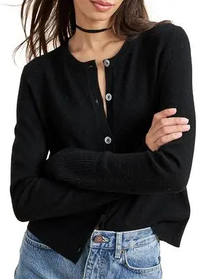 LA LIGNE Cashmere Cardigan Black