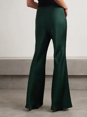 Zimmermann Eden Satin-twill Flared Trousers