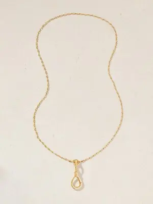 MARLA AARON Small True Lover's Knot 18-karat Necklace - Gold