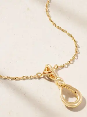 MARLA AARON Small True Lover's Knot 18-karat Necklace - Gold
