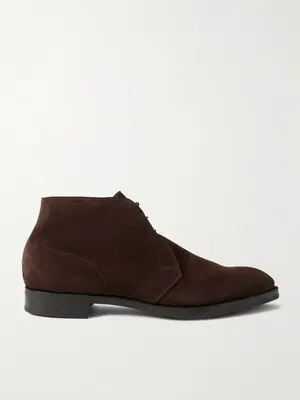 EDWARD GREEN Shanklin Suede Chukka Boots - Brown