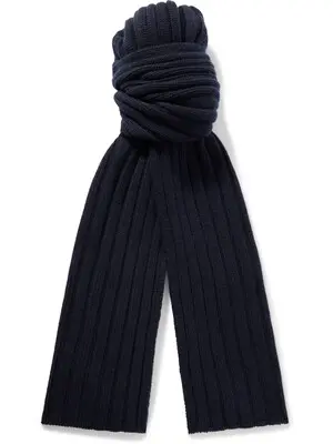Purdey Ribbed Cashmere Scarf