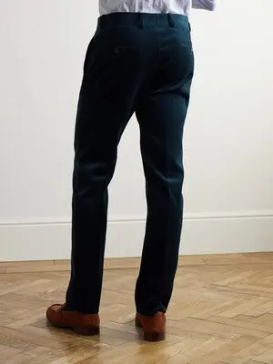 Rubinacci Modluca Straight-leg Cotton-corduroy Trousers