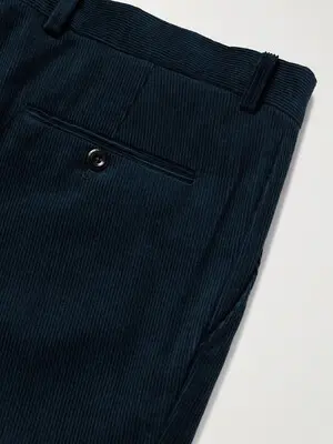 Rubinacci Modluca Straight-leg Cotton-corduroy Trousers