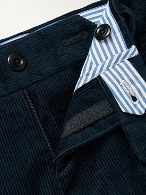 Rubinacci Modluca Straight-leg Cotton-corduroy Trousers