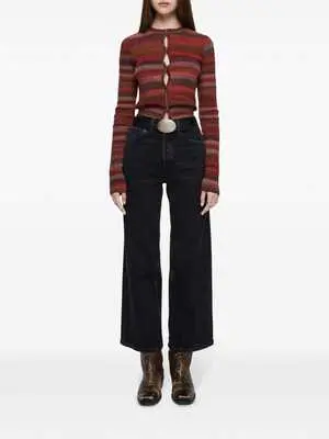 RE/DONE Ribbed Crew-neck Cardigan