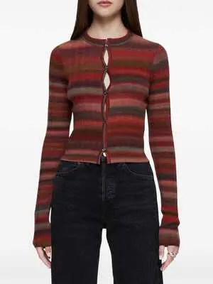 RE/DONE Ribbed Crew-neck Cardigan