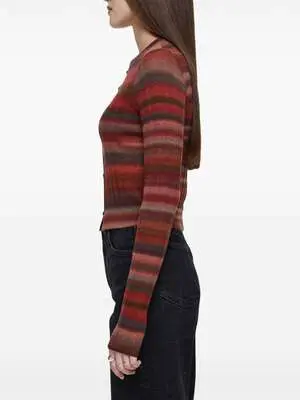 RE/DONE Ribbed Crew-neck Cardigan
