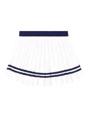 SPORTY & RICH Logo-print Pleated Skirt