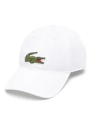 Lacoste Crocodile-patch Twill Cap - White