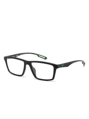 Emporio Armani Rectangle-frame Eyeglasses - Black