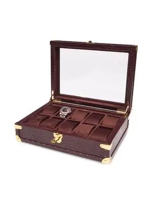RAPPORT LONDON Brompton Optic Eight Watch Box - Brown