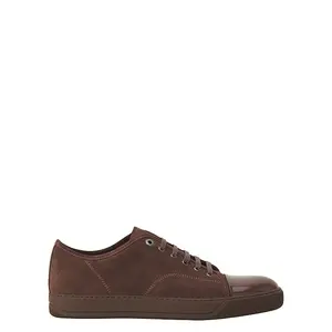 LANVIN Dbb1 Sneakers In Corduroy - Dark Mocha.