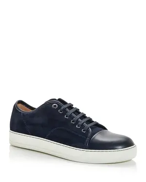 LANVIN Dbb1 Corduroy Sneakers - Navy Blue