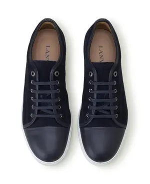 LANVIN Dbb1 Corduroy Sneakers - Navy Blue