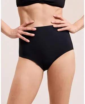 MOLOCO Nina High Waist Bikini Bottom - Black