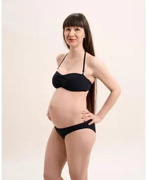 MOLOCO Bianca Bandeau Bikini Top - Black