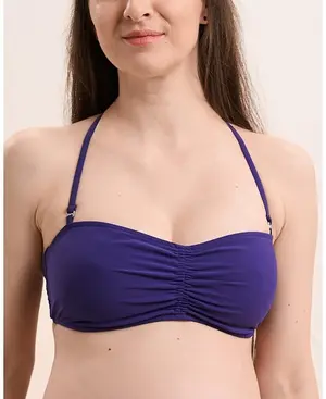 MOLOCO Bianca Bandeau Bikini Top - Iris