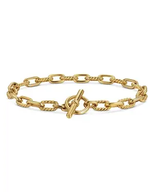 David Yurman Dy Madison Toggle Chain Bracelet - Gold