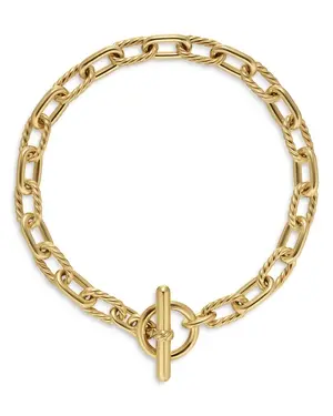 David Yurman Dy Madison Toggle Chain Bracelet - Gold