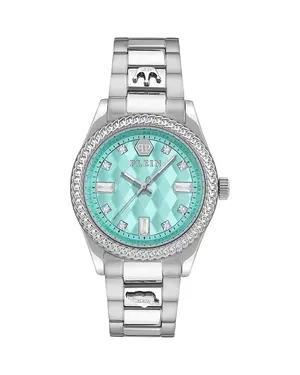 Philipp Plein Queen Watch, 38mm - Blue/silver