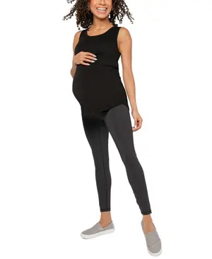 MARION Double Layer Maternity & Nursing Tank - Black