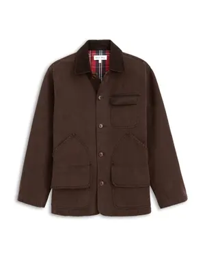ALEX MILL Frontier Canvas Jacket - Dark Chocolate
