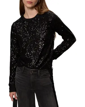 Sanctuary Sequin Top - Black
